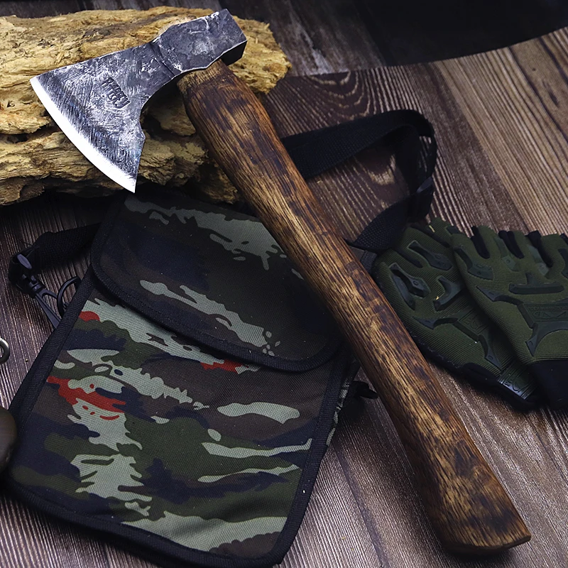 Outdoor-high-carbon-steel-forged-hand-axe-High-hardness-breaking-wood ...
