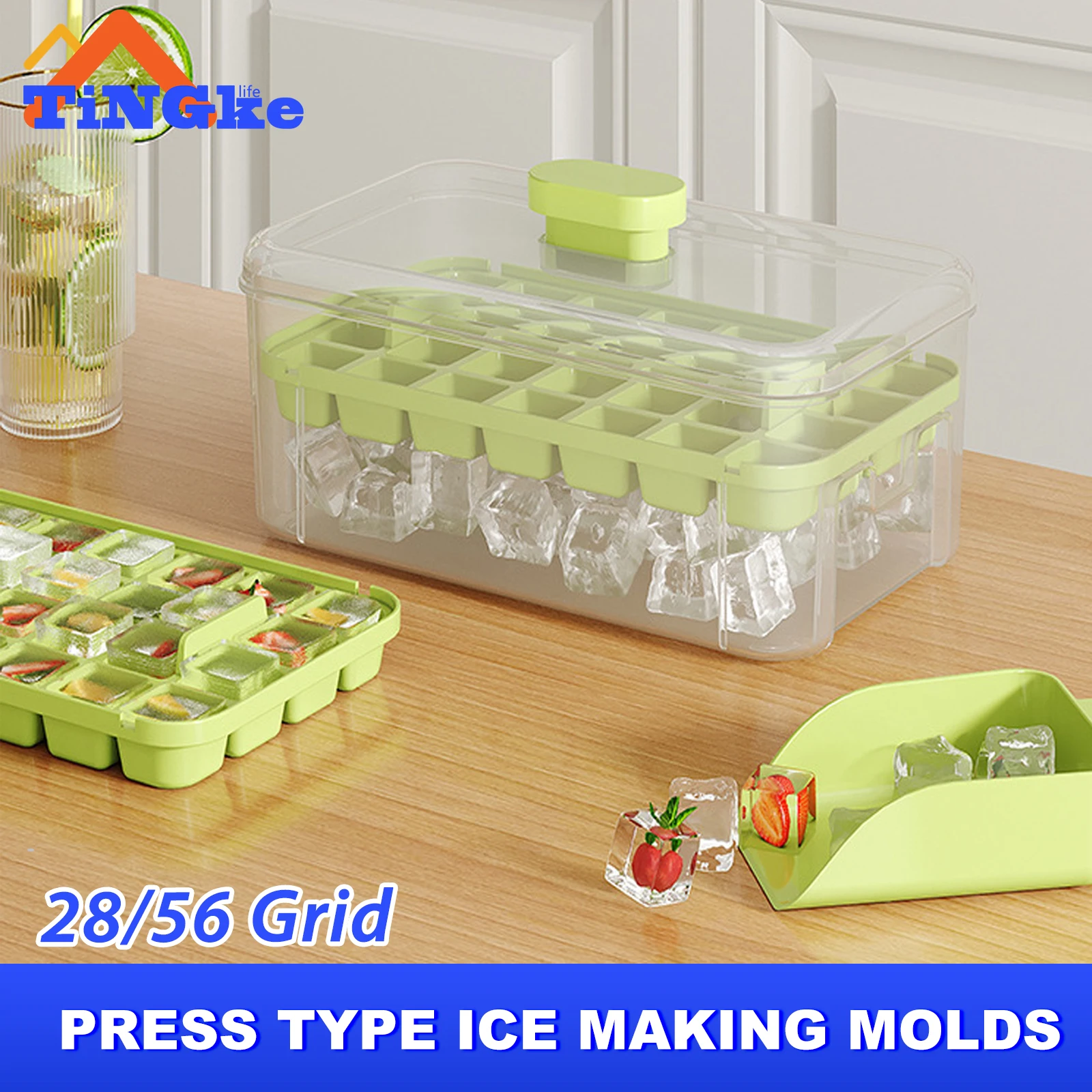 28-56-Grid-Ice-Ball-Mold-Hockey-Frozen-Mini-Ball-Maker-Mold-Round-Ice ...