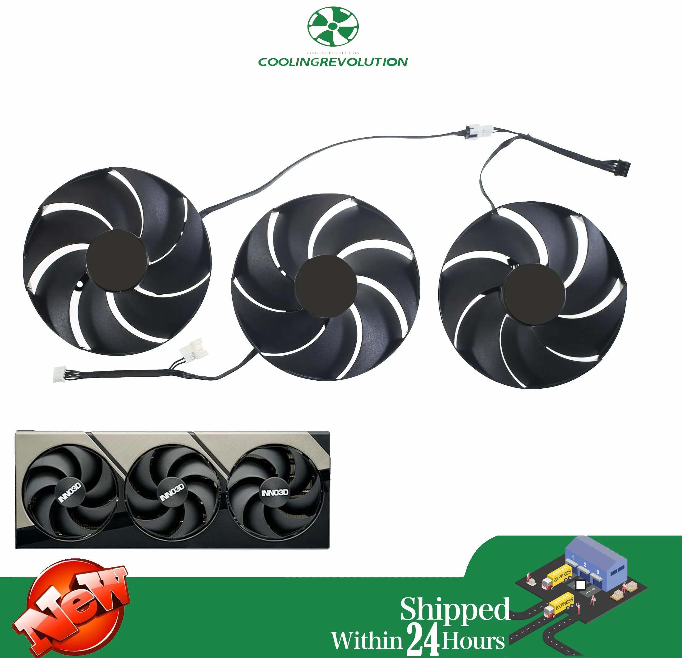 98MM FD10020M12D Graphics card fan For INNO3D GEFORCE RTX 4090 X3 OC ...