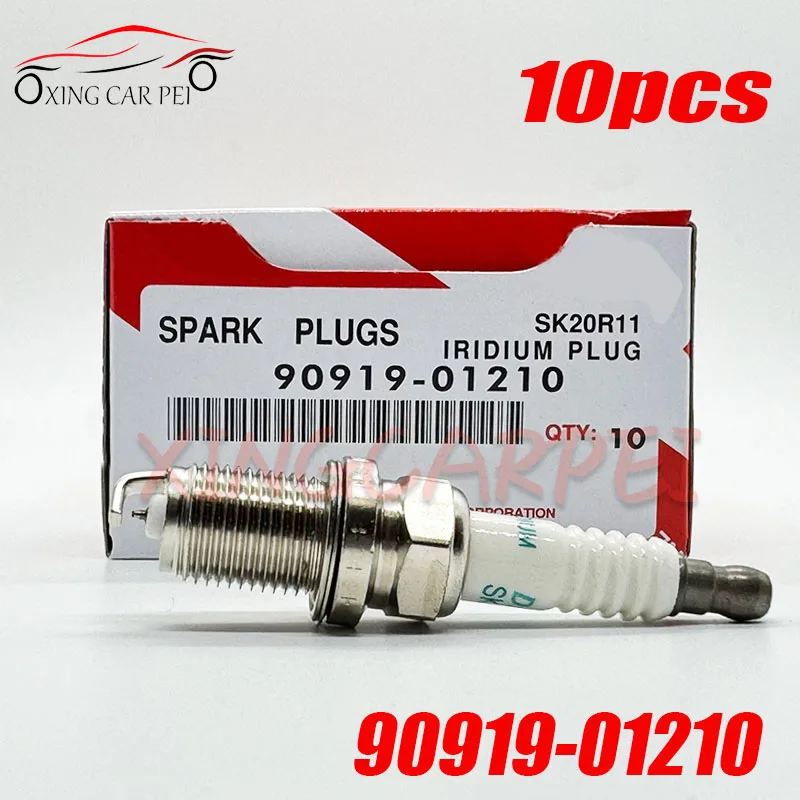 10pcs SK20R11 90919-01210 Iridium spark plugs For TOYOTA WISH CAMRY ...