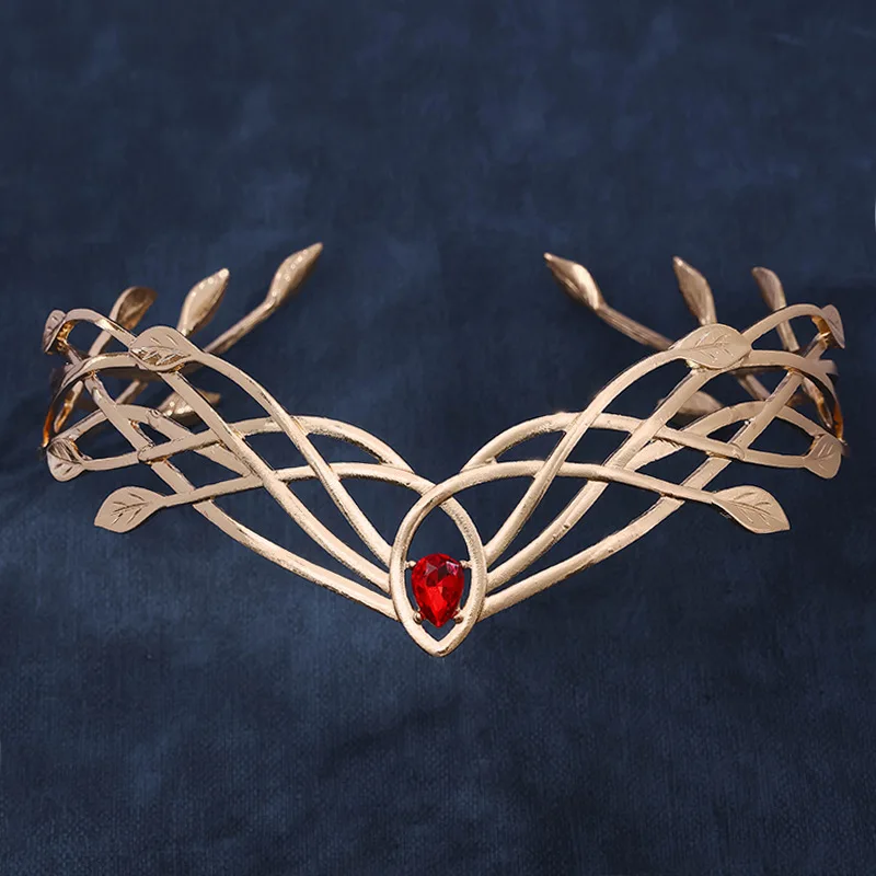 Luxo-Tiaras-Headbands-para-Mulheres-Folha-De-Cristal-Coroa-Cabe-a-Hoop ...
