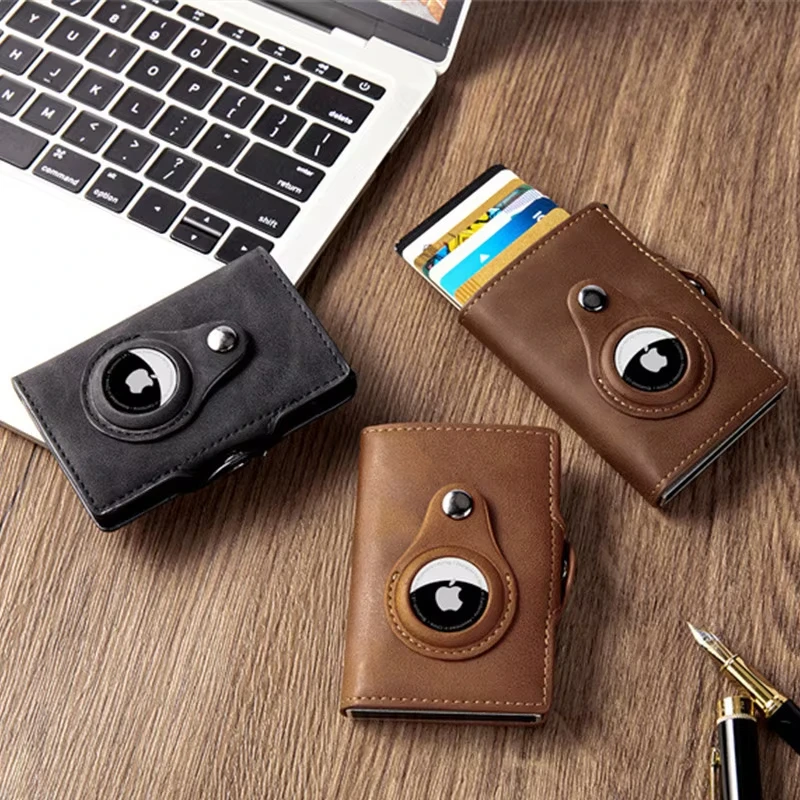 Airtag-Men-s-Wallet-New-Metal-Aluminum-Box-Case-Rfid-Anti-theft-Swipe ...