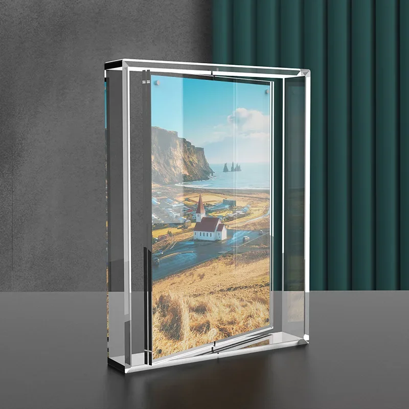 A4-A5-360-Rotatable-Transparent-Acrylic-Photo-Frame-Creative ...