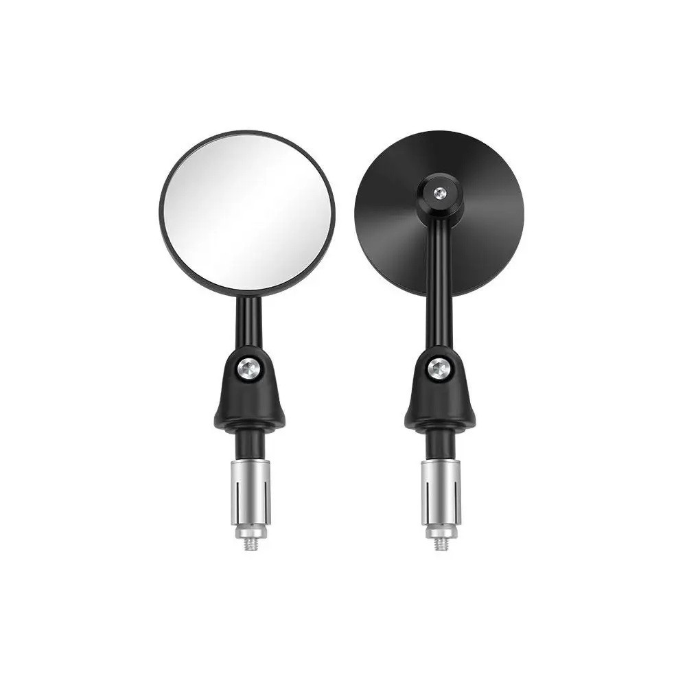 1 Pair Motorcycle Rearview Mirror Retro Handle Bar End Reflective