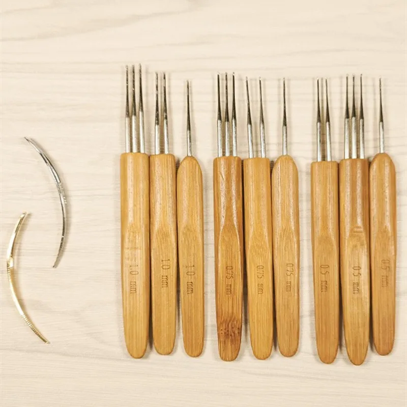 1pcs-Wooden-Crochet-Dreadlocks-Braid-Needle-Feather-Wig-Hook-Needles ...