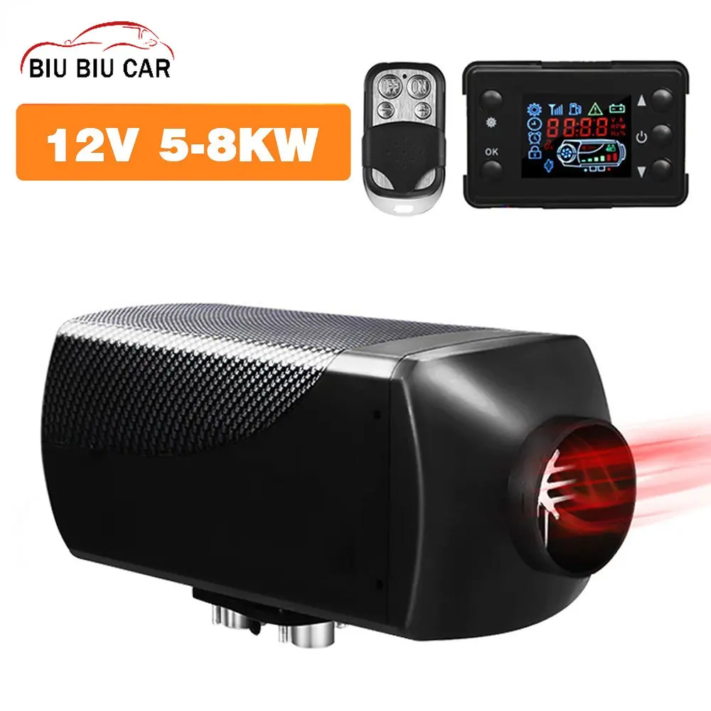 24V 5KW-8KW Car Diesel Air Parking Heater Autonomous Heater LCD Remote ...
