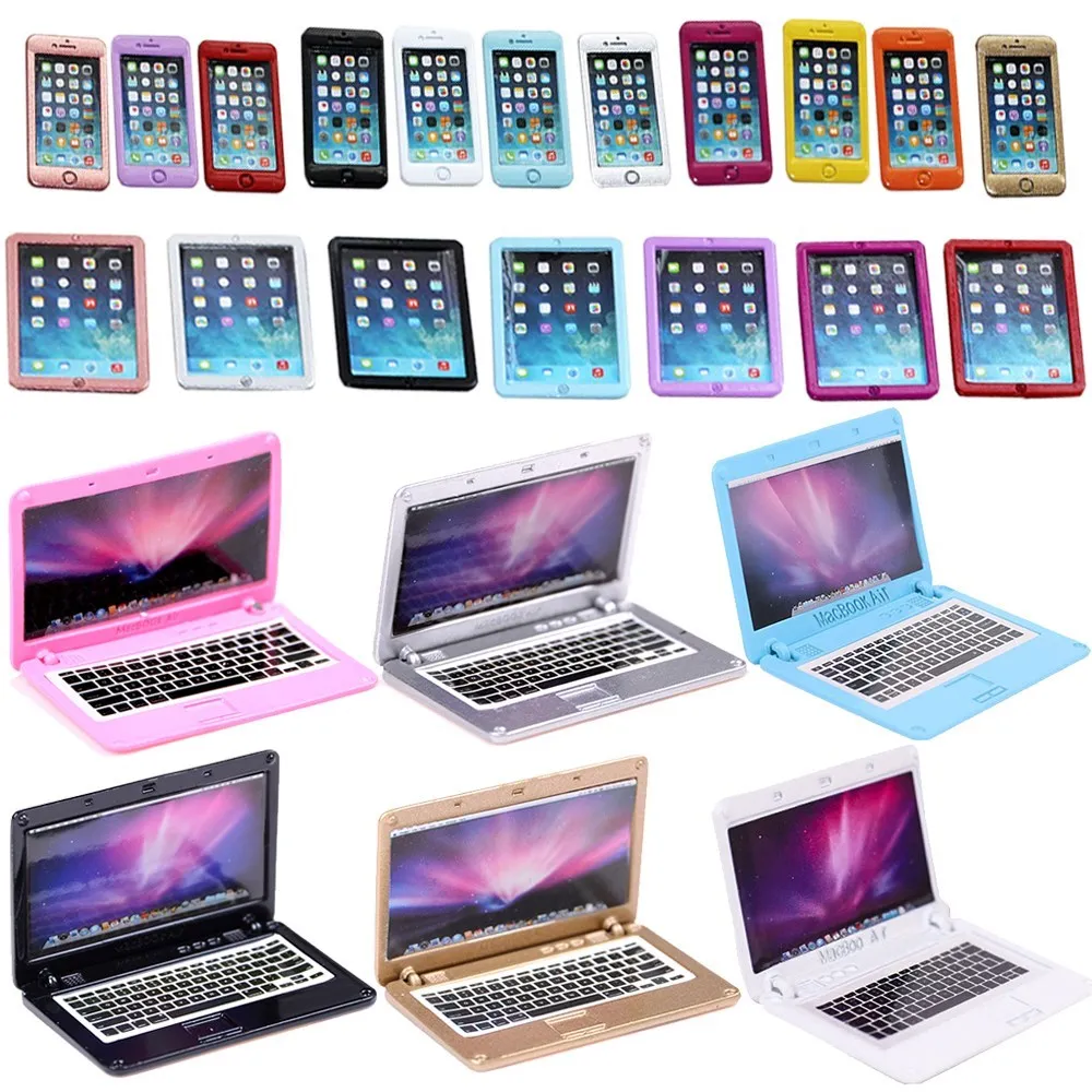 1-12-Dollhouse-Toy-Mini-Simulation-Laptop-Phone-Tablet-Ipad-Accessories ...