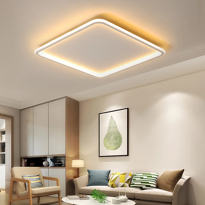 Ultra-fino-led-luz-de-teto-quadrado-moderno-l-mpada-do-teto-para-sala ...