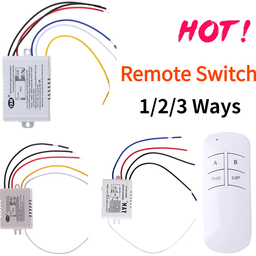 1-2-3-Way-ON-OFF-220V-Digital-Wireless-Remote-Control-Switch-for-LED ...