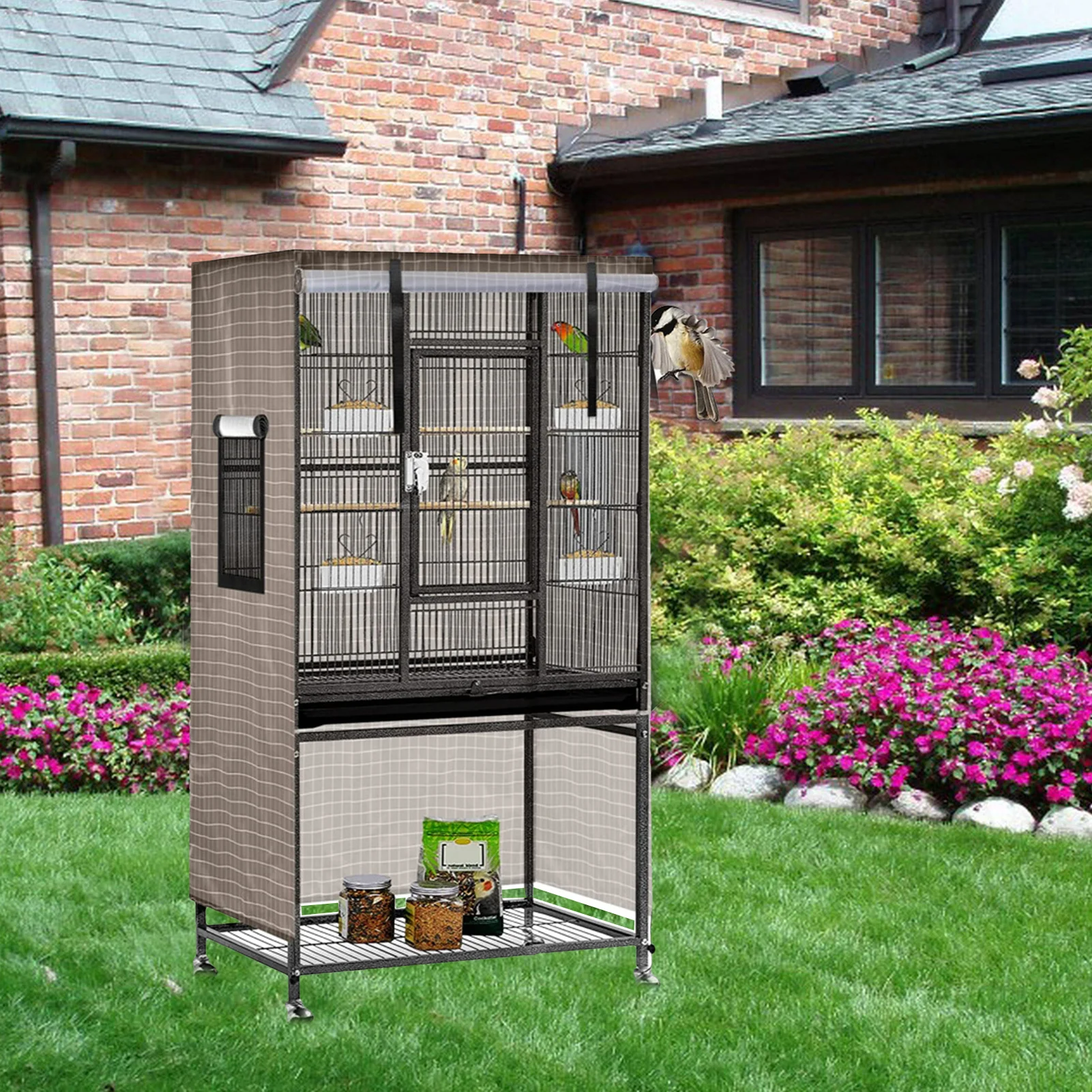 Universal Bird Cage Cover Good Night Blackout 51 X 38 X 23.5 Inch Thin ...