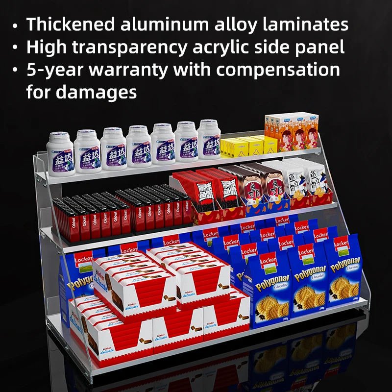 Cash-Register-Shelf-Wood-Grain-Aluminium-Alloy-Cosmetics-Display-Stand ...