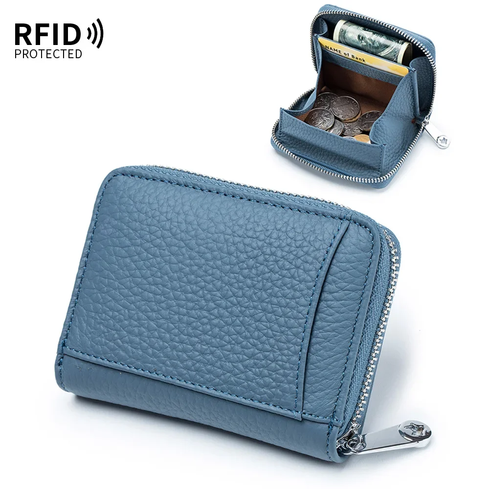 New-Women-Wallets-Female-Genuine-Leather-Purse-Large-Capacity-RFID ...