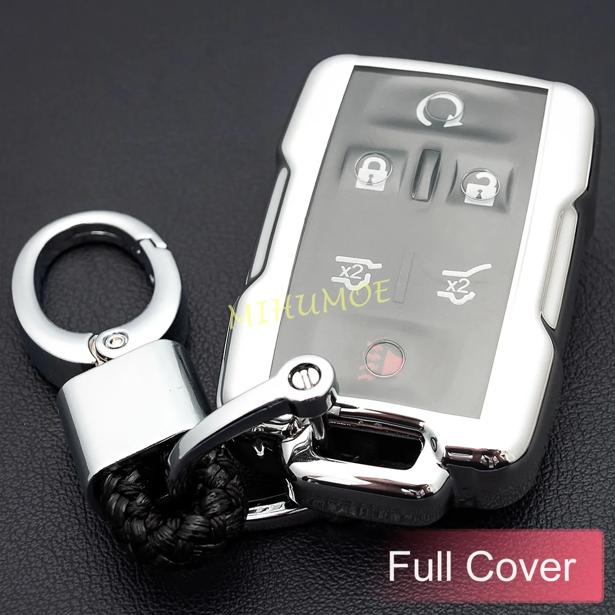 Smart Car Key Chain Ring Fob Cover Case For Chevrolet Chevy Silverado ...