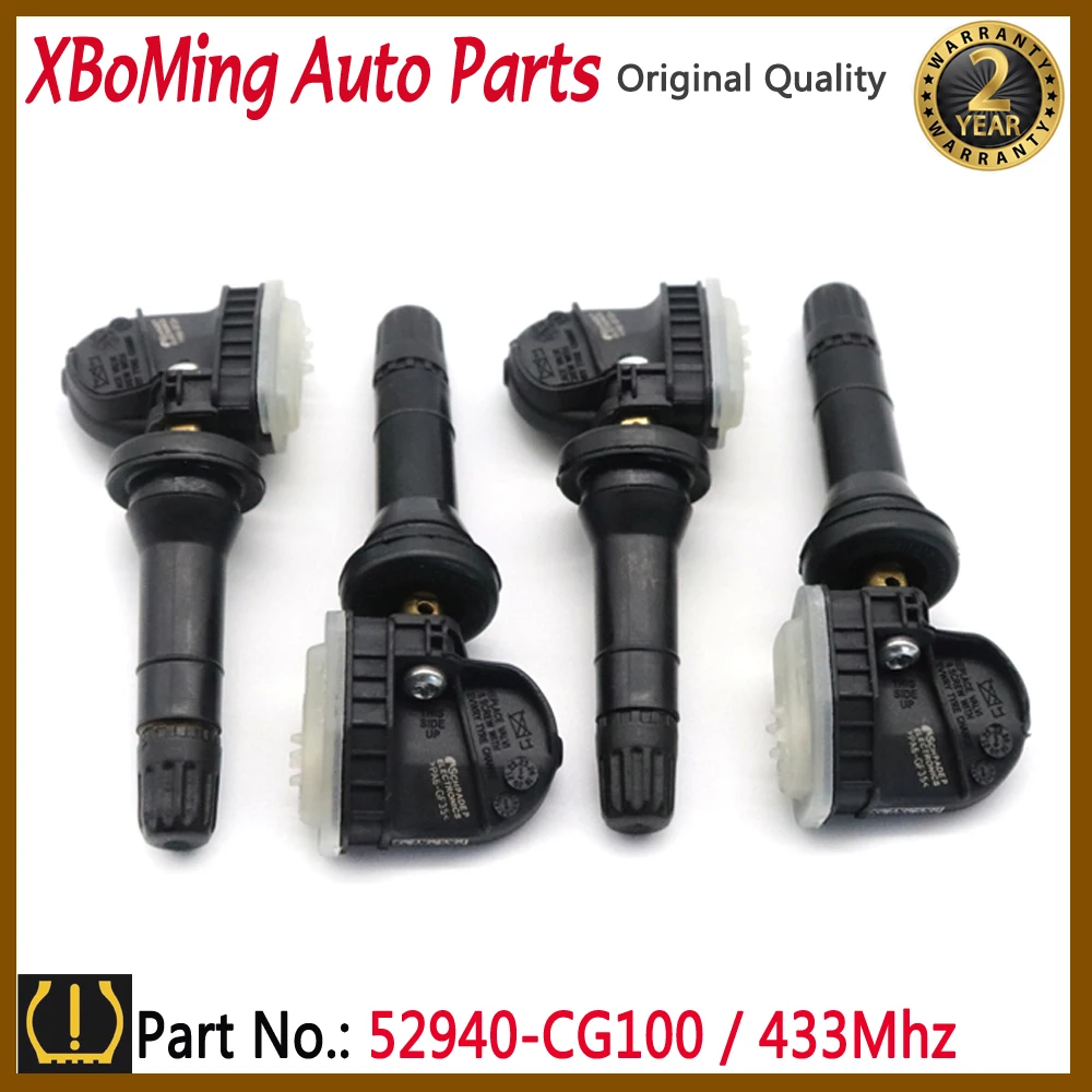 Tire Pressure Sensor Monitoring System Tpms 52940-cg100 433mhz For Kia ...