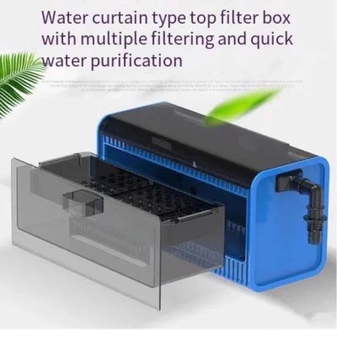 Fish tank filter box free water filter small drip wall mounted filter ...