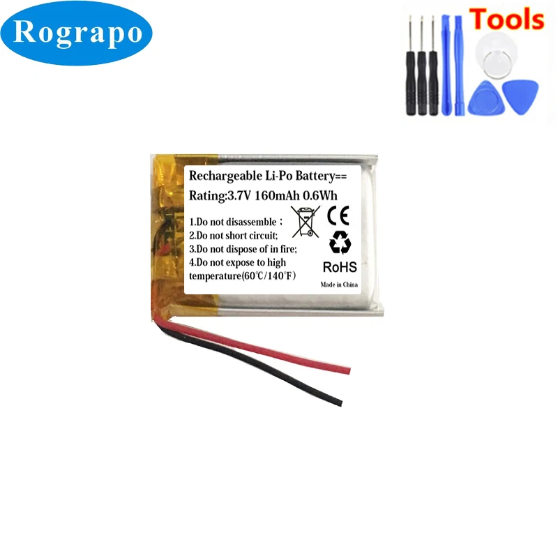 New 3.7V 160mAh Li-Polymer Battery LSSP441522AE For Pebble Time 2 SE ...