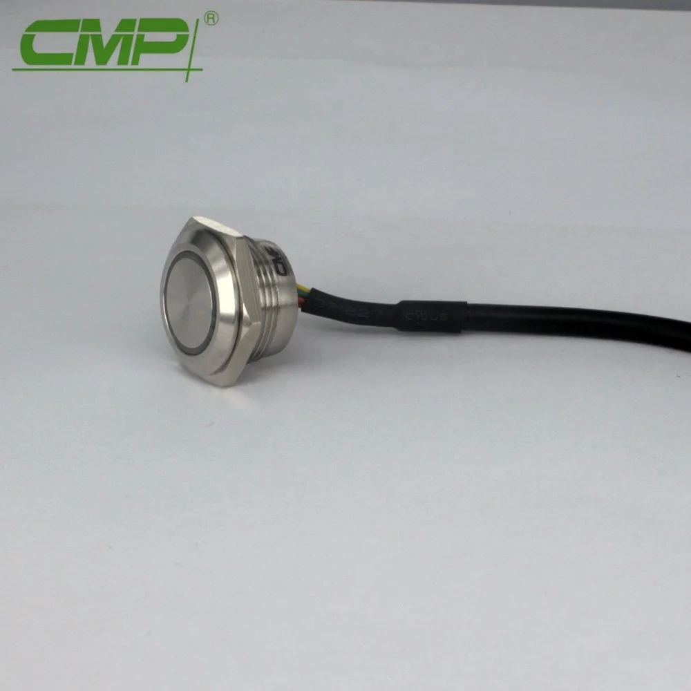 12MM 19MM&22MM Waterproof IP68 Short Travel Momentary Push Button ...