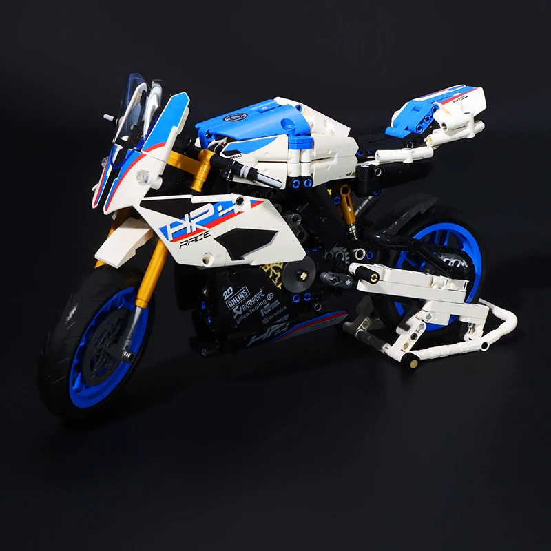 M MENBIS Building Blocks Motorcycle Kits Model Bricks Sets City Racing ...