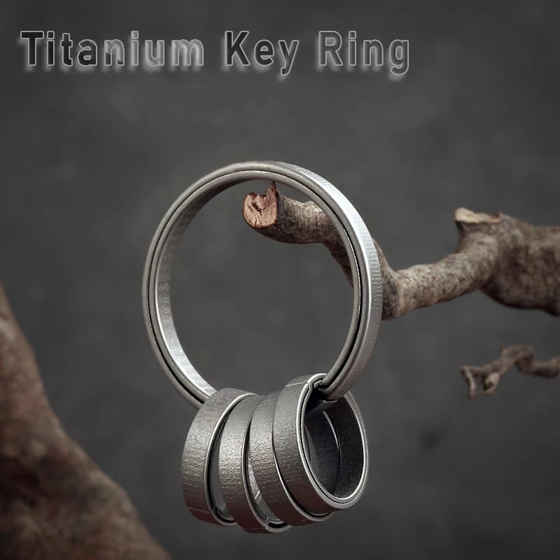 Real-Titanium-Alloy-Side-Push-Key-Ring-Ultra-Lightweight-Metal-High-end ...