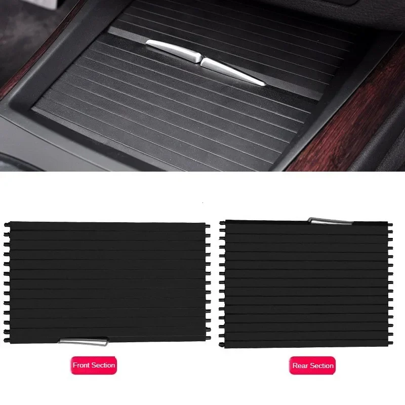 Car-Front-Rear-Central-Console-Drink-Water-Cup-Holder-Cover-Trim-Zipper ...