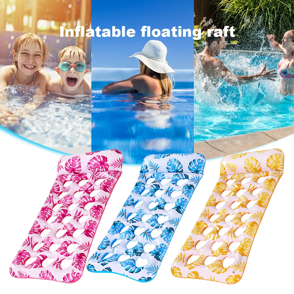 Inflatable-Pool-Float-Lounger-with-Headrest-Floating-Lounger-Air ...