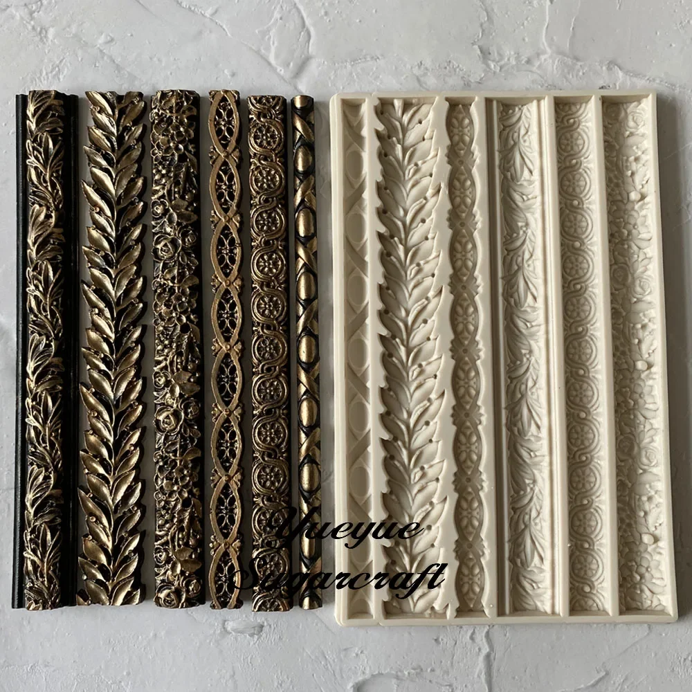Border-Relief-Silicone-Epoxy-Resin-Plaster-Mould-cake-mold-fondant ...