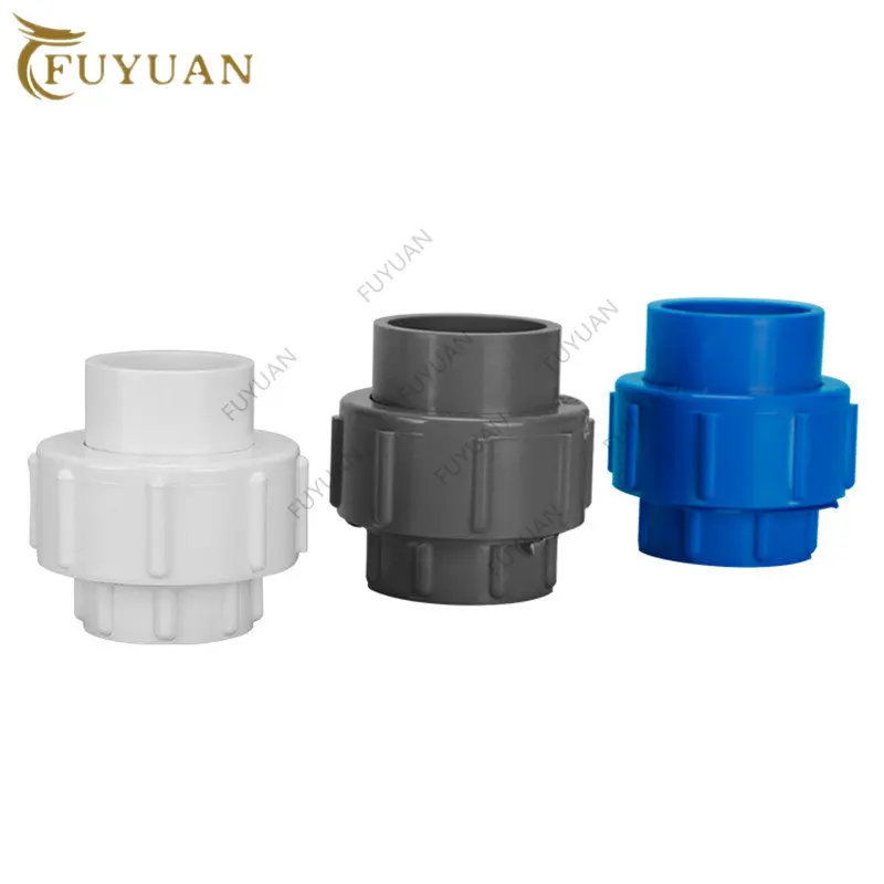 1pc 20/25/32/40/50mm PVC Pipe Union Connectors Aquarium Fish Tank Water ...