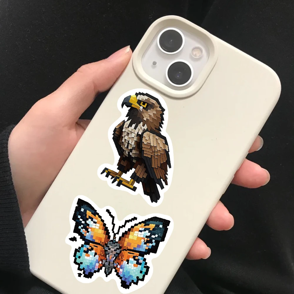 10/50Pcs Cool Stickers for Teens Animals Pixel Stickers for Laptop ...