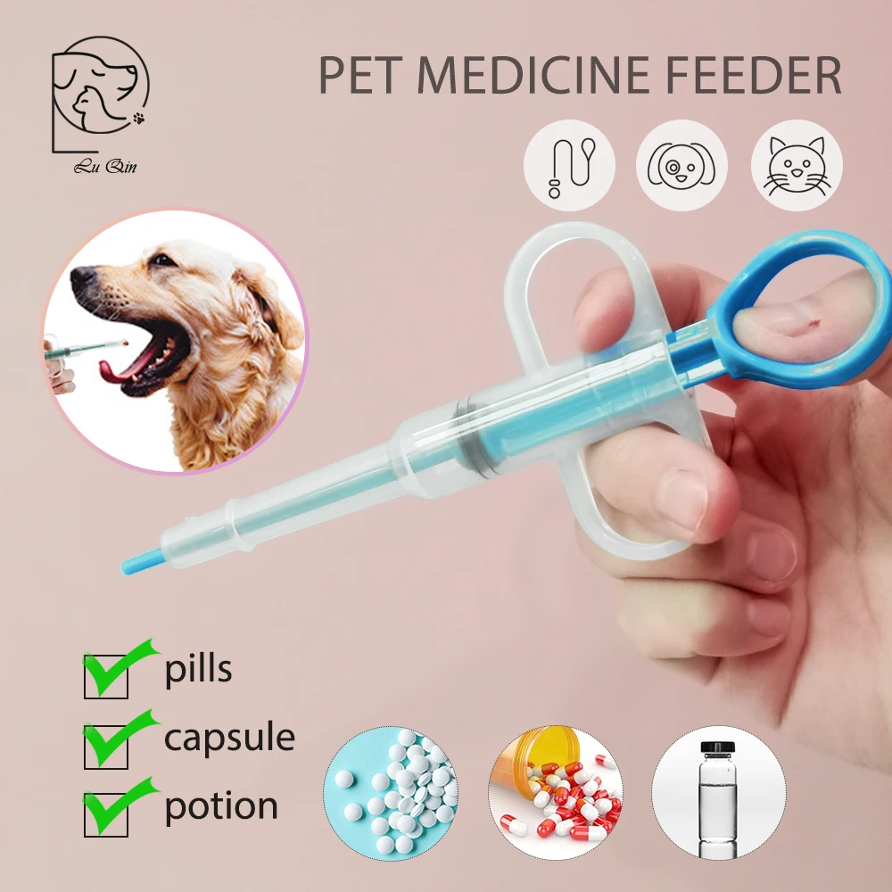 Pet-Medicine-Syringe-Tablet-Pill-Gun-Piller-Push-Dispenser-Medicine ...