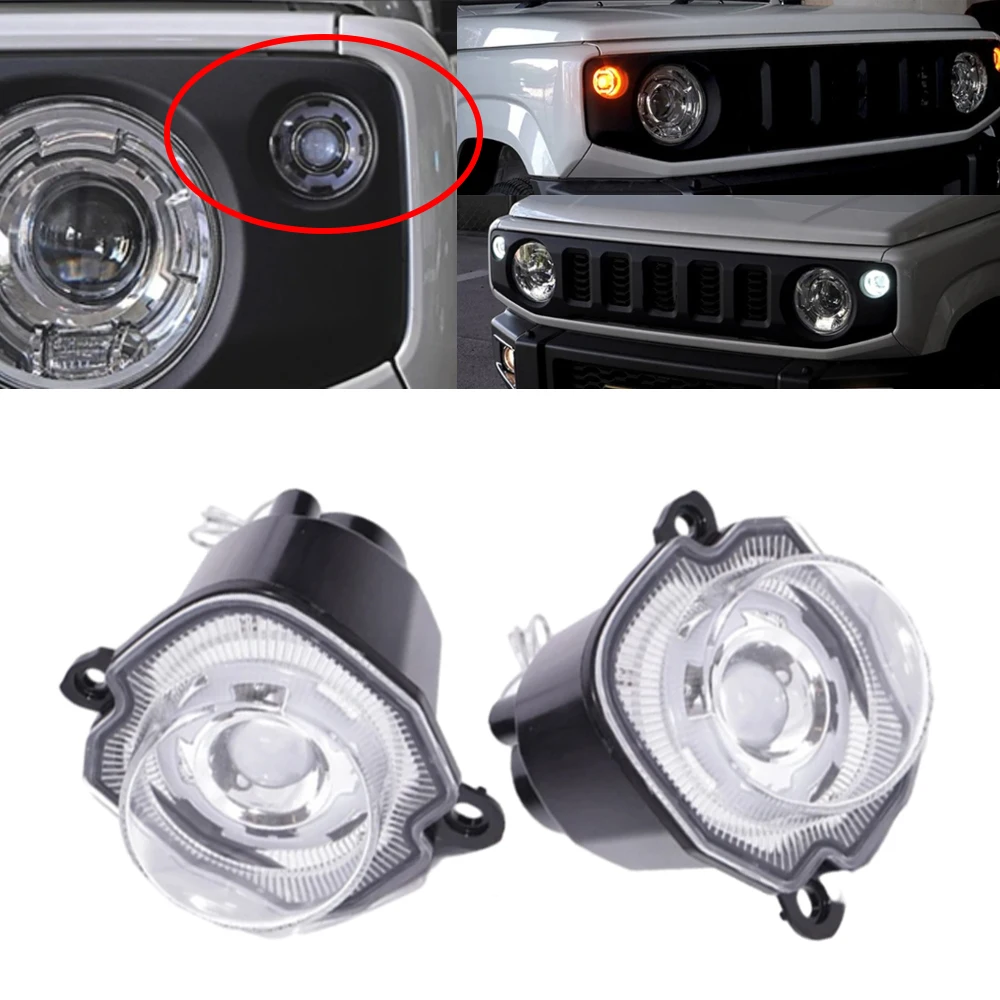 1-set-Car-Turn-Signal-Light-Round-Fog-Light-For-2019-2020-Suzuki-Jimny ...