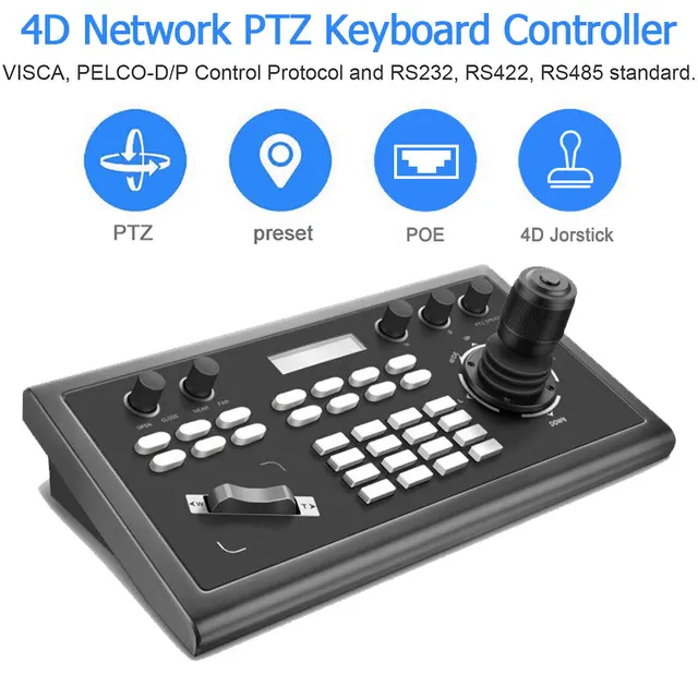Best Quality 5 inch Network Joystick Controller tops Control 200 PTZ ...