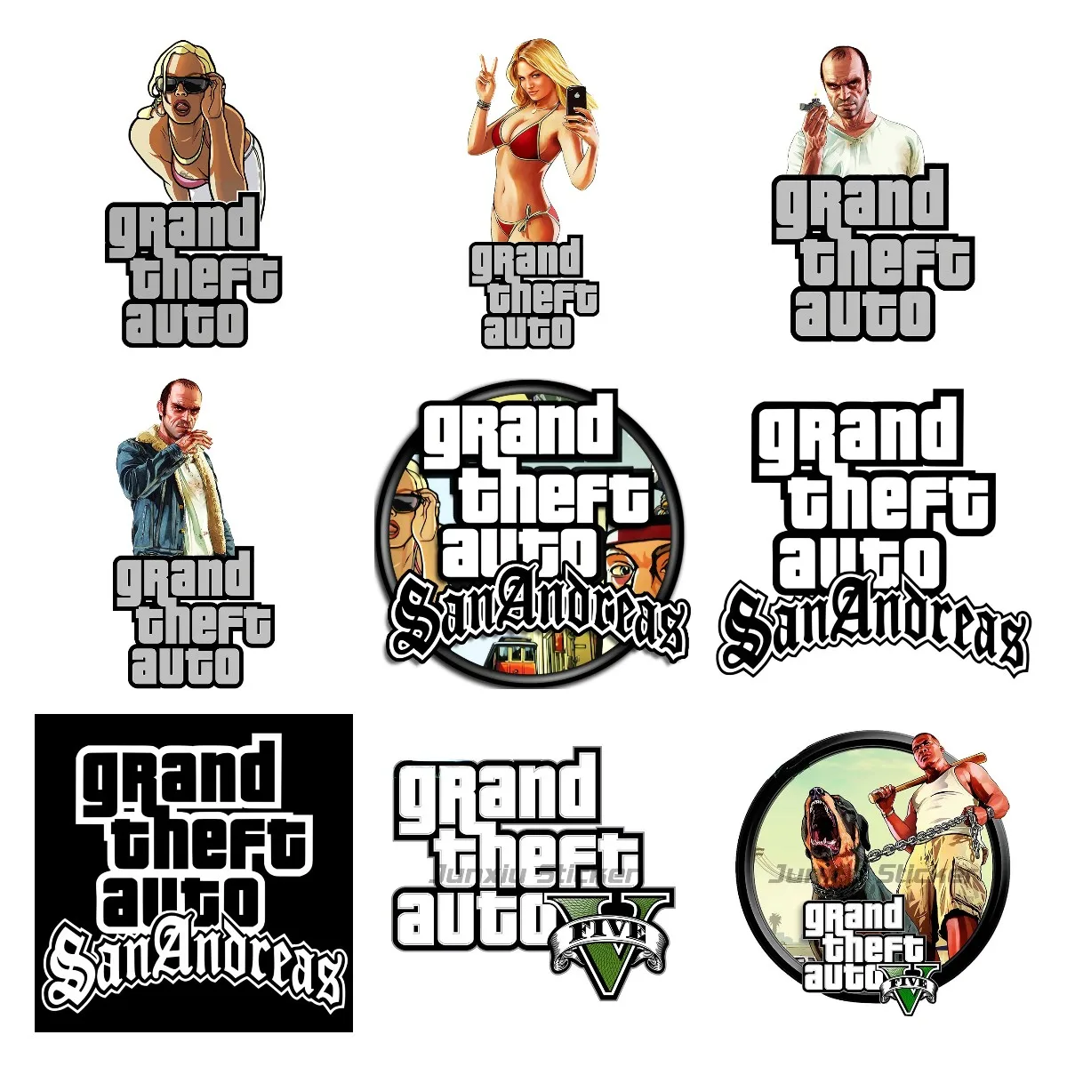 Gta-San-Andreas-Vinyl-Graphic-Decal-Funny-Car-Stickers-Body-for-Anime ...