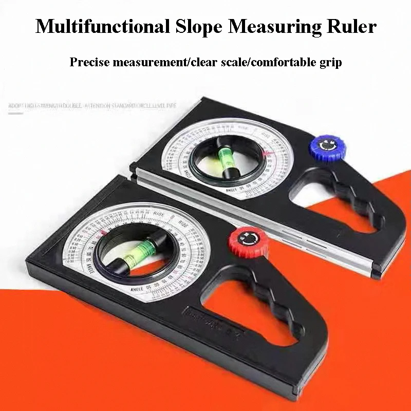 High Precision Angle Slope Measuring Instrument Magnetic Level Bubble Inclinometer Protractor ...