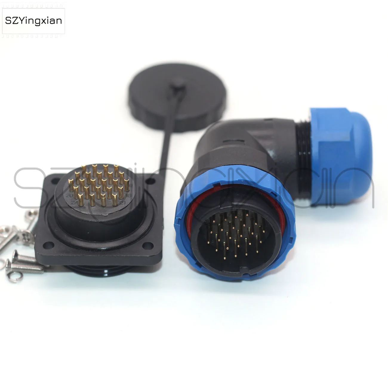 SD28-Square-Panel-Mount-Waterproof-IP68-Right-Angle-Connectors-2-3-4-5 ...