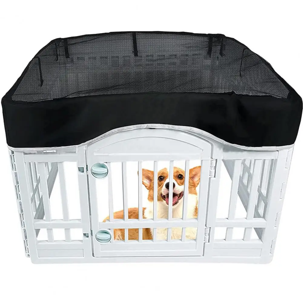 Dog-Cage-Covers-Puppy-Playpen-Cover-Breathable-Mesh-Seaming-UV-Indoor ...