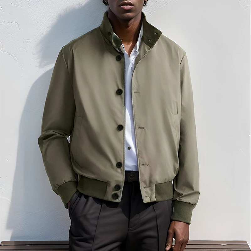 Men-s-Long-Sleeve-Button-up-Coats-Men-Leisure-Pure-Color-Slim-Jackets ...