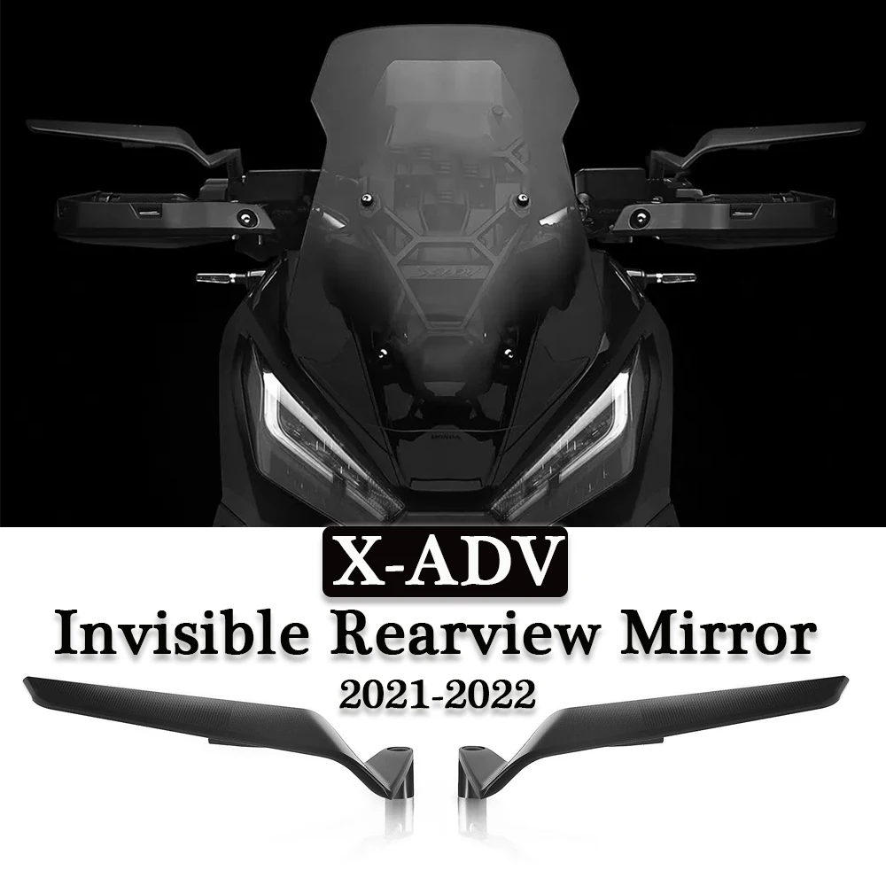 혼다 X ADV X-ADV XADV 2021 2022 용 오토바이 미러 스텔스 윙렛 미러 키트, 조정 가능한 미러 오토바이 윙 미러