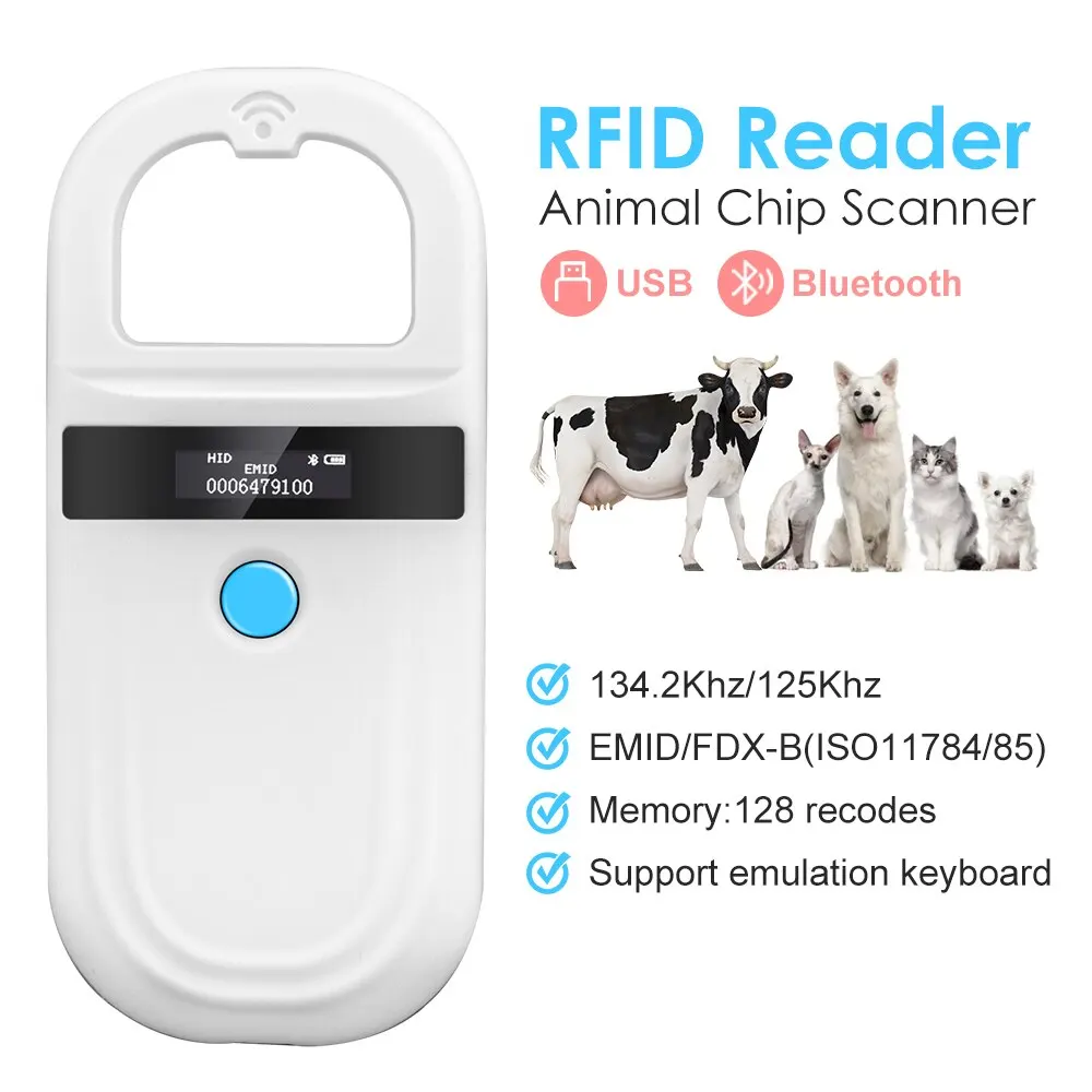 Animal-RFID-Reader-para-Pet-Cat-e-Dog-Identifica-o-Microchip-Scanner ...