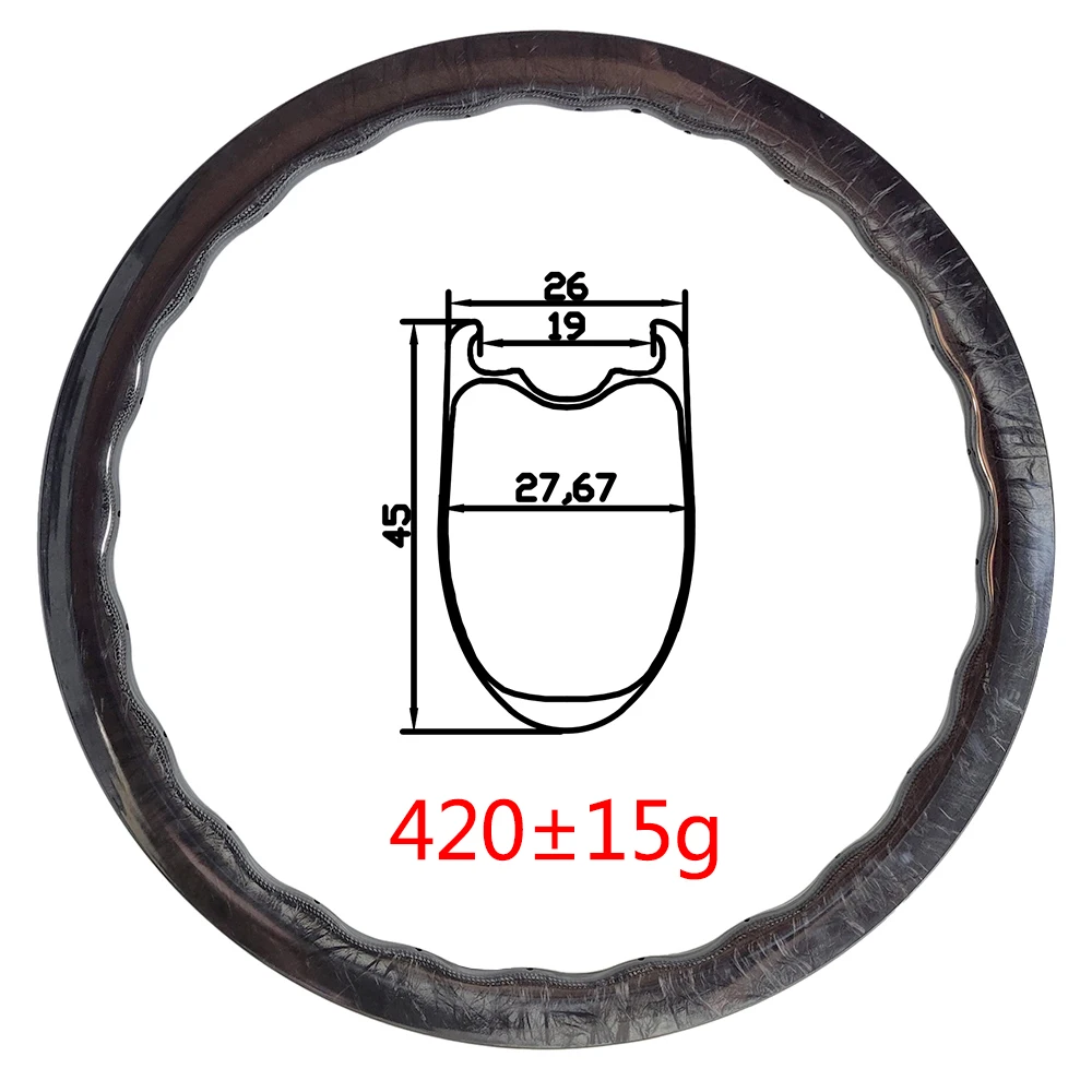 Windcrush-700c-Carbon-wheel-45-40mm-deep-26mm-width-inner-19mm-tubeless ...