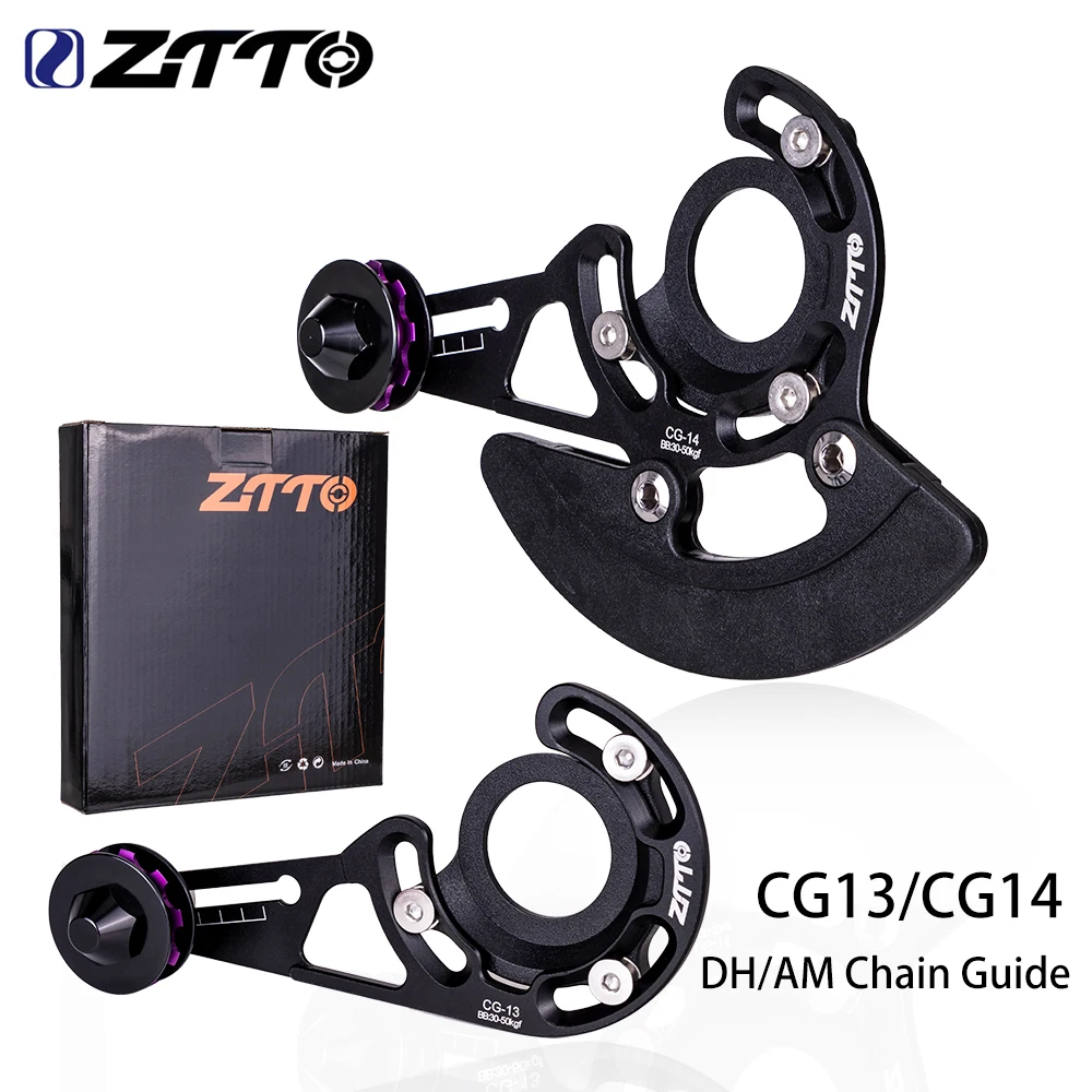 ZTTO MTB Bike Chain Guide CNC Wheel Pulley 2xSystem Chain Guide BB ...