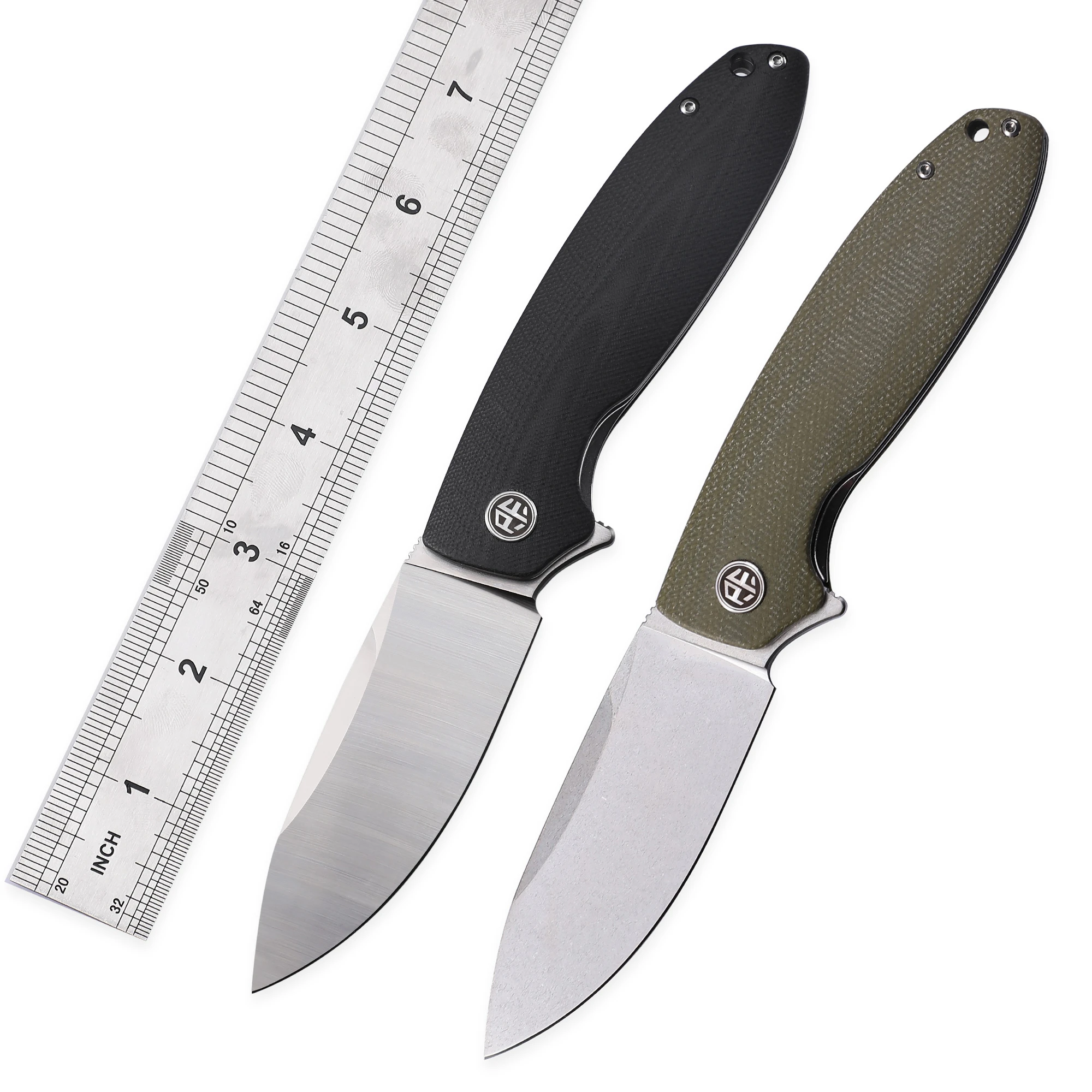 New Original Petrified Fish PFB01 D2 Steel Micarta Handle Folding Knife ...