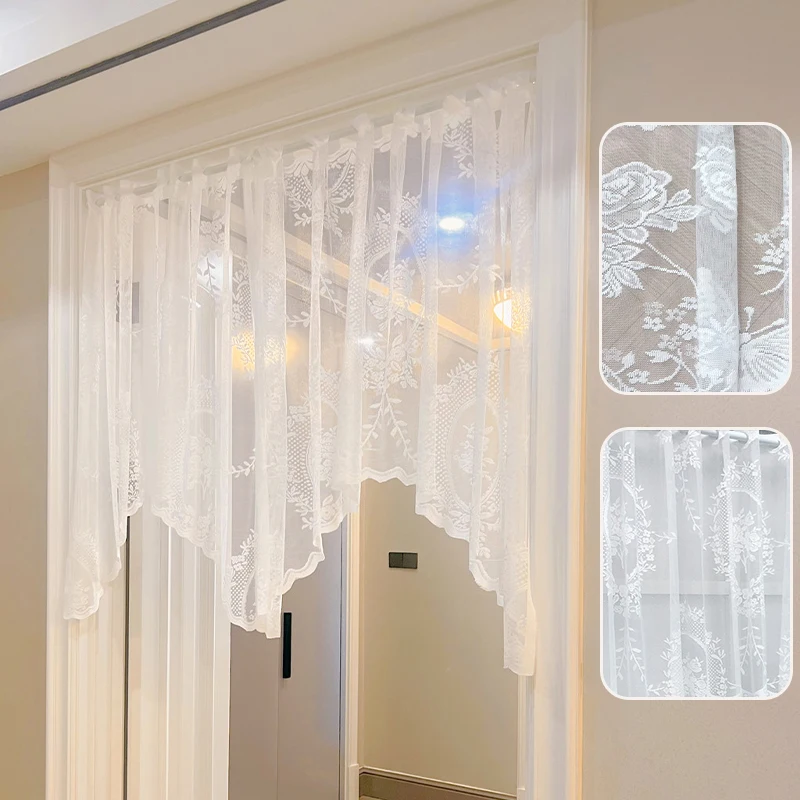 INS-White-Lace-Curtain-Curved-Partition-Door-Curtain-Windows-Decortive ...
