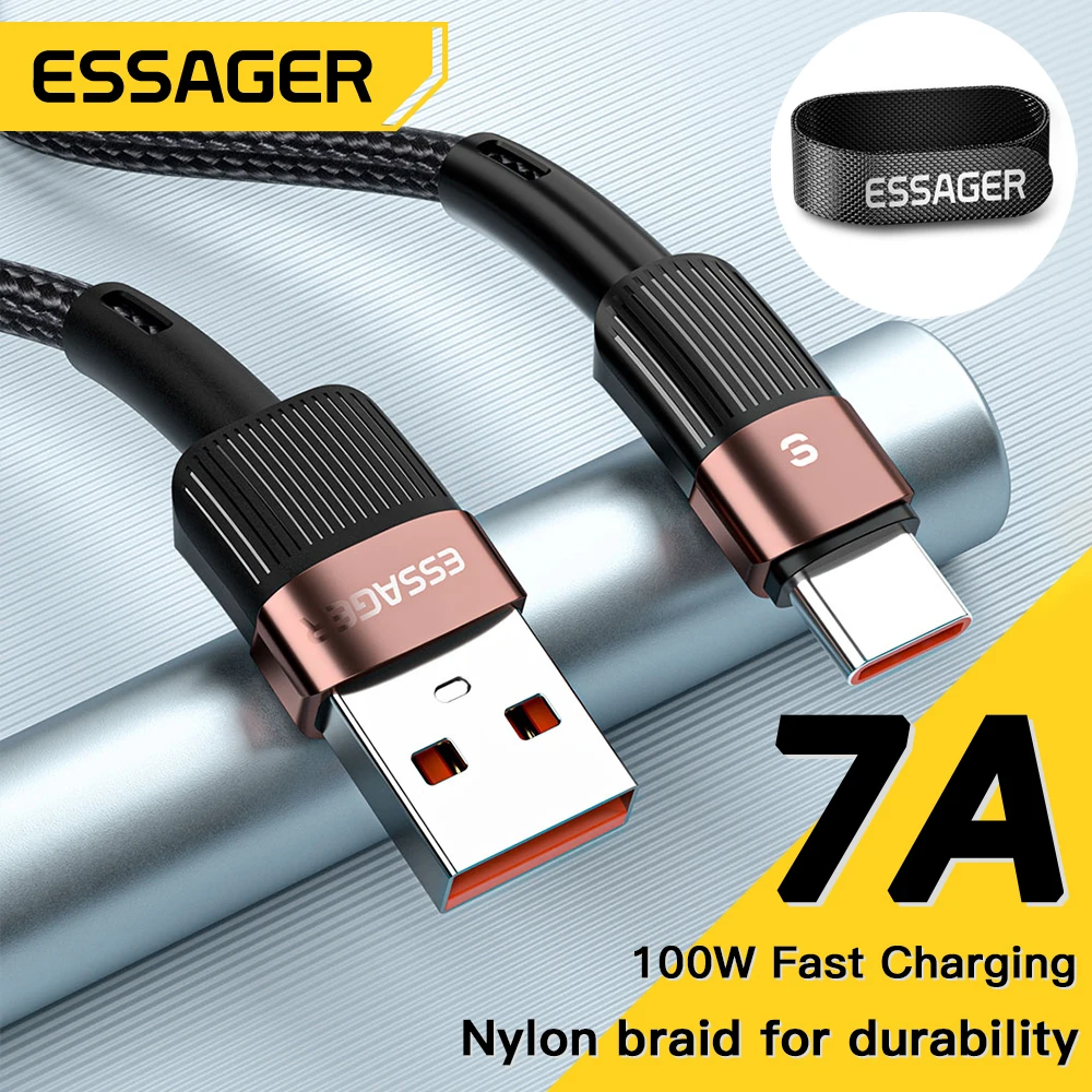 Essager 7A Type C USB Cable Wire For Realme Oneplus OPPO 100W Fast ...