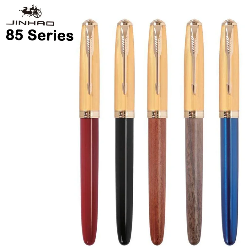 JINHAO-85-Classic-Style-All-Steel-Wood-Plastic-Fountain-Pen-0-38mm-0 ...
