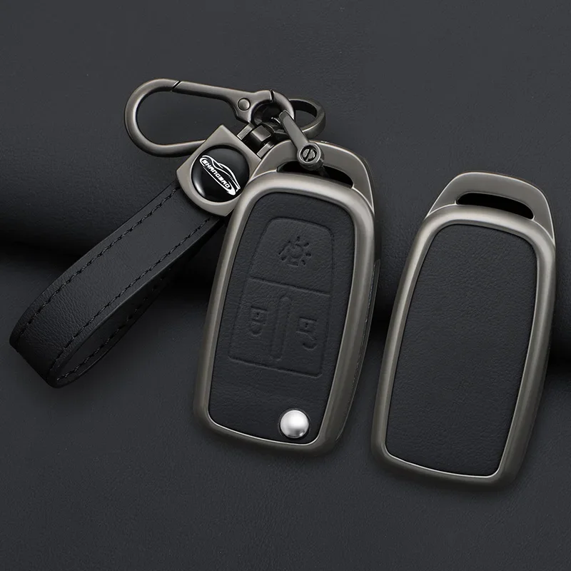 Zinc Alloy 3 Buttons Folding Car Key Cover Protector Case for DAF 106 ...