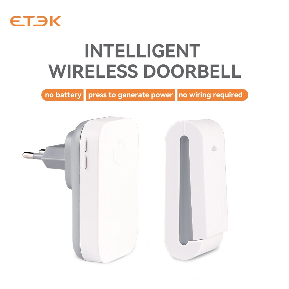 ETEK-Wireless-Doorbell-Home-Wellcome-Press-type-power-generation ...