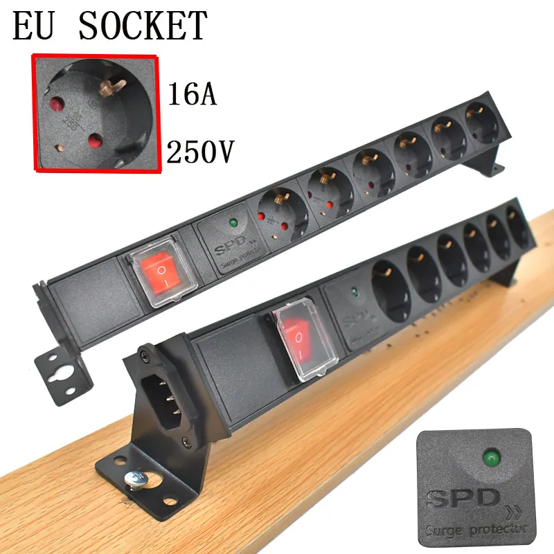 STRIDER RUI Tabletop EU Socket 1-10Ways Electrical Plugs Conference ...
