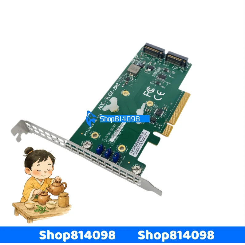 AOC-SLG3-2M2 FOR Supermicro PCI Express 3.0 x8 NVMe M.2 SSD Adapter ...