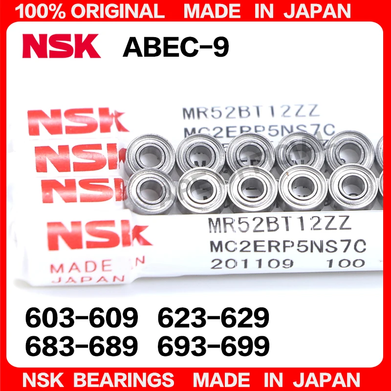 10pcs-Original-Japan-NSK-bearing-MR52-2x5x2-5mm-MR52ZZ-L-520-ZZ-2Z-2RS1 ...