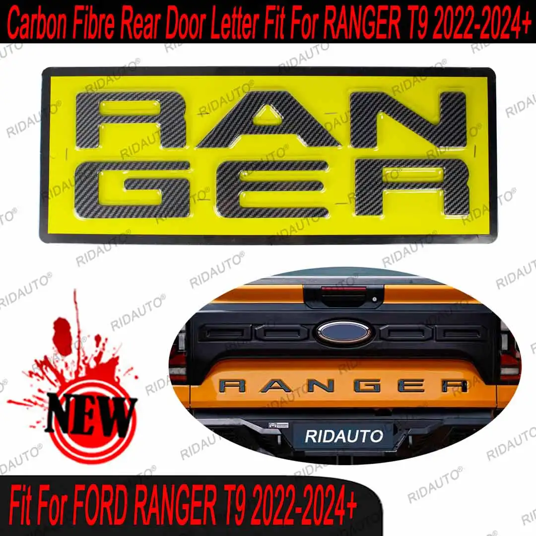 ABS-3D-Emblem-Carbon-Fibre-Fit-For-Ford-Ranger-T9-2022-2023-2024 ...